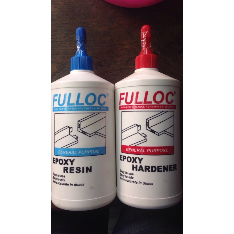 Jual lem epoxy fulloc (resin + hardener) | Shopee Indonesia