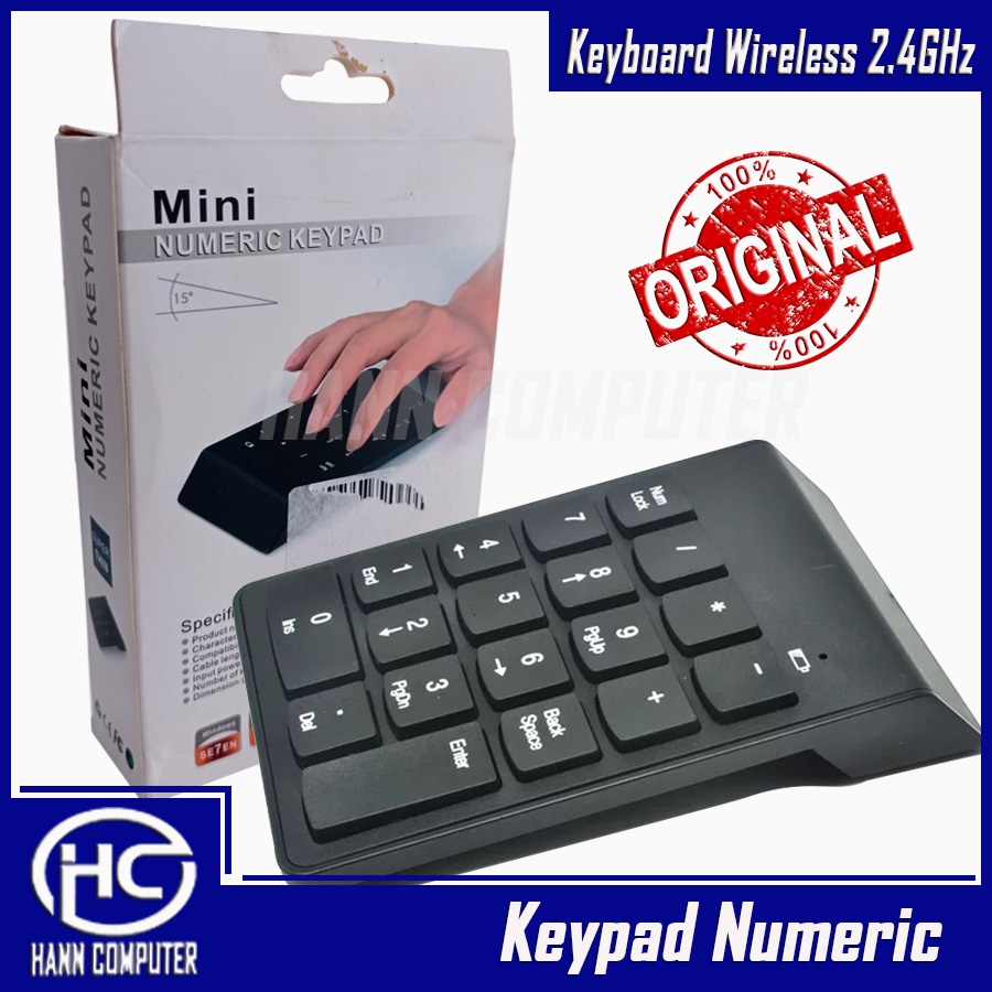 Jual Keyboard Numeric Numpad Angka Keypad Numeric Keyboard Wireless 2 4ghz 10 Meter Shopee