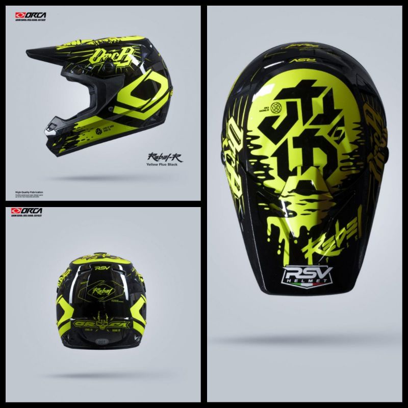 Jual Helm fulface orca Rebel r helmet traill orca helm orca fulface new ...