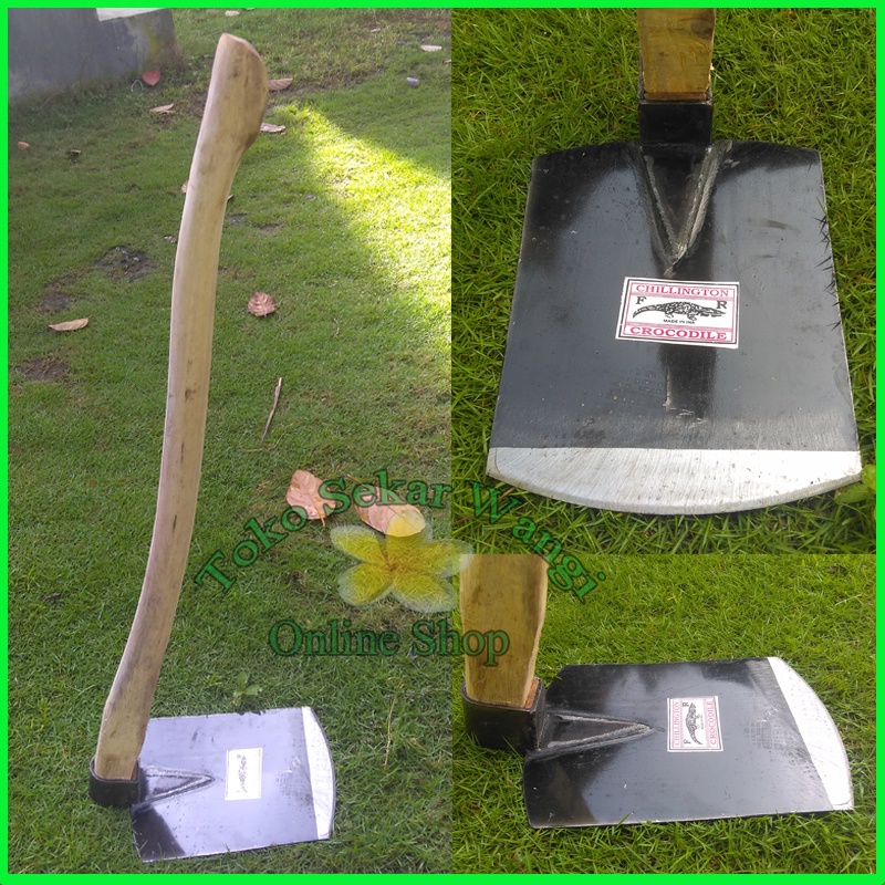 Jual Cangkul SIAP PAKAI Pacul cap Crocodile + Gagang Cangkul terpasang ...