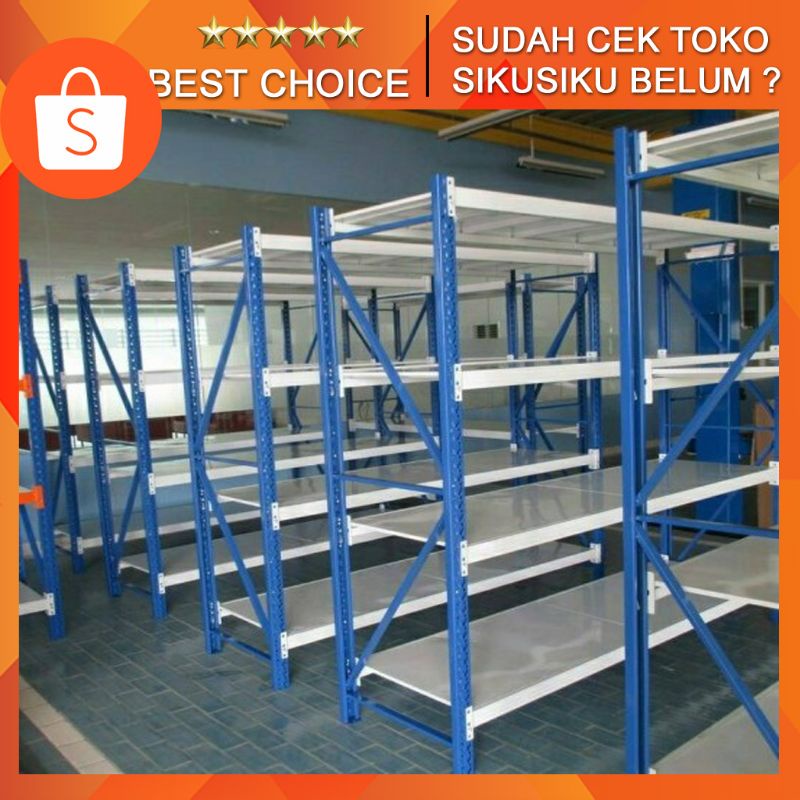 Jual Rak Gudang Kapasitas Beban Hingga 1 Ton Hasil Produksi Sendiri ...