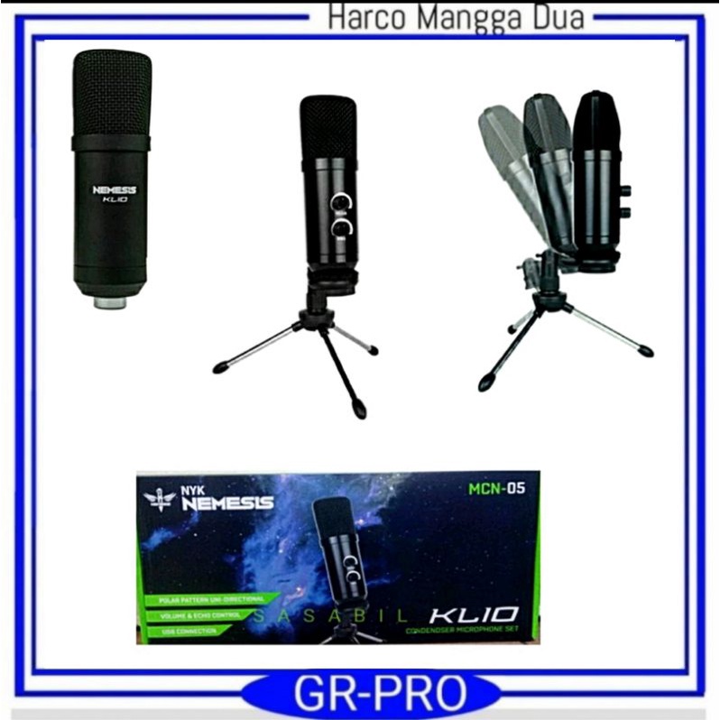 Jual MIC NEMESIS nyk GAMING CONDENSER USB MCN-05 KLIO | Shopee Indonesia