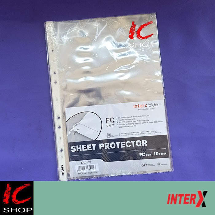 Jual Sheet Protector F4 Interx isi 10 lembar | Shopee Indonesia