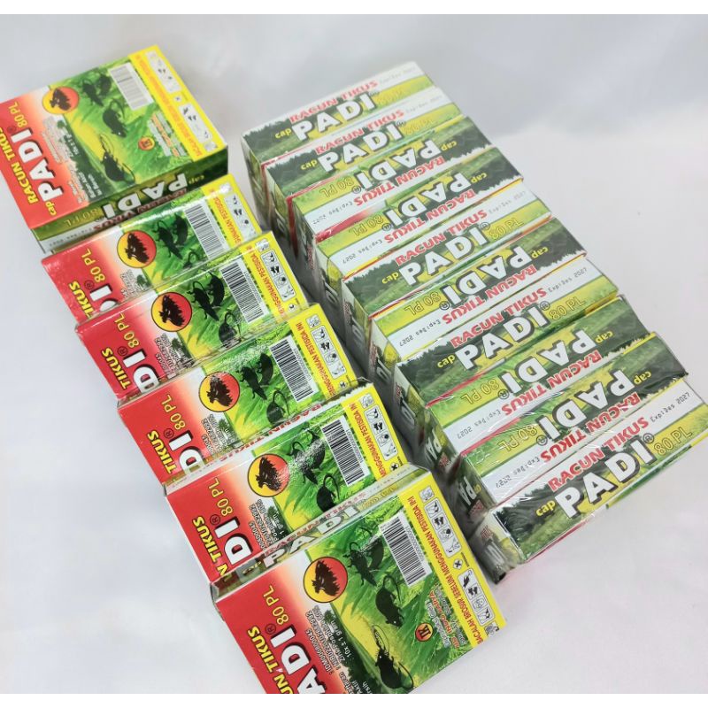 Jual RACUN TIKUS AMPUH ISI 10 BOX RACUN TIKUS CAP PADI PERPACK GROSIT ...