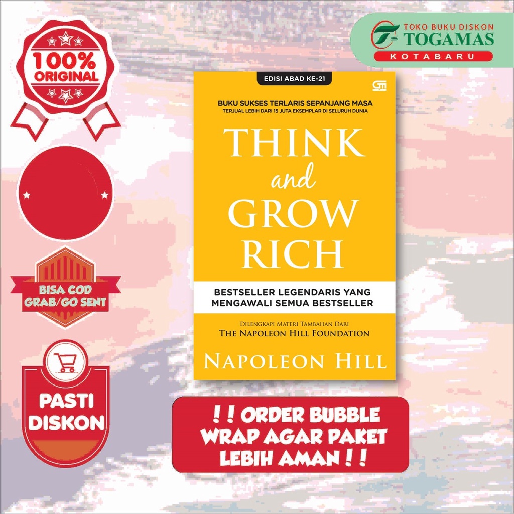 Jual Think And Grow Rich Edisi Abad Ke 21 Napoleon Hill Shopee