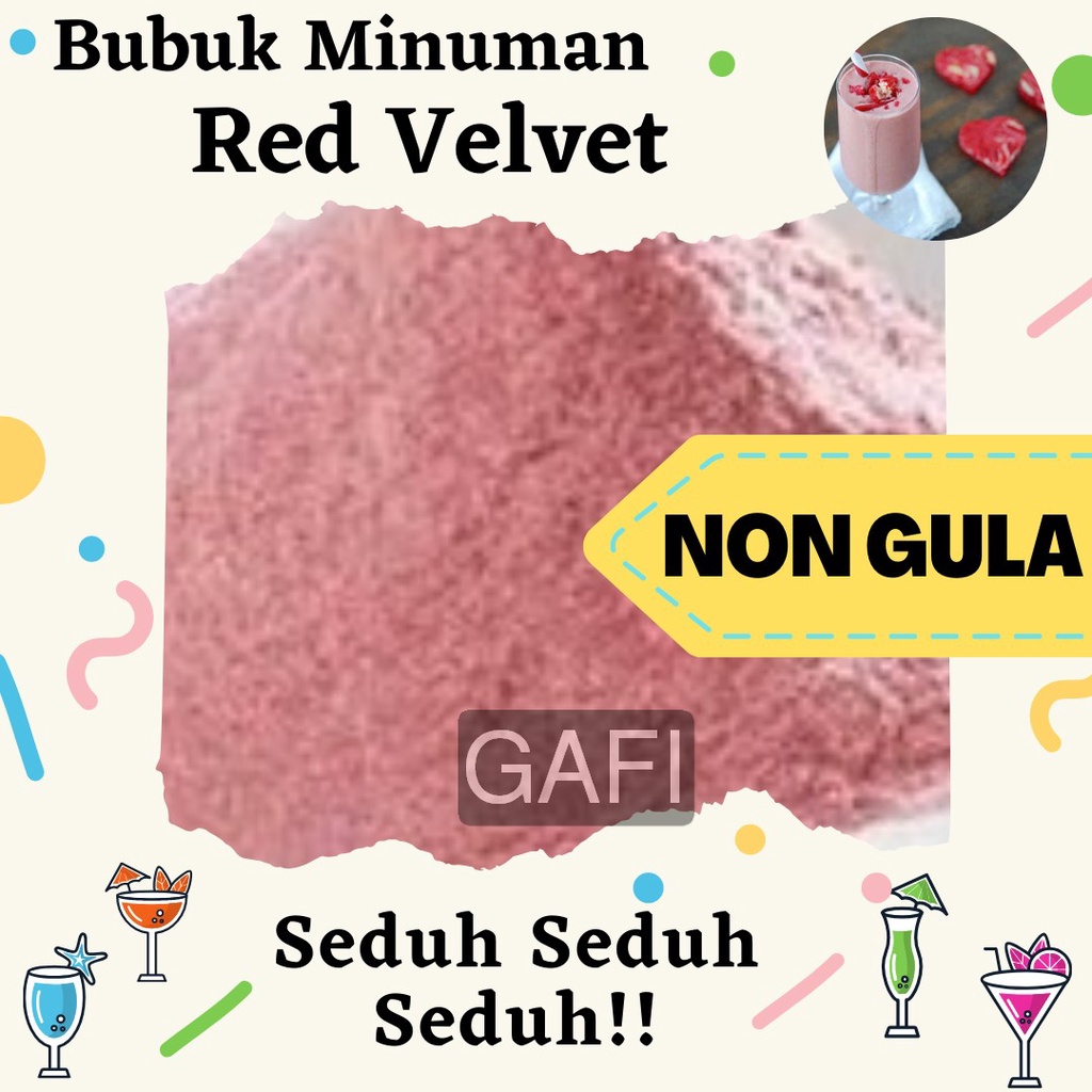 Jual Bubuk Minuman Rasa Red velvet Non Gula 1Kg Minuman Powder Rasa Red ...