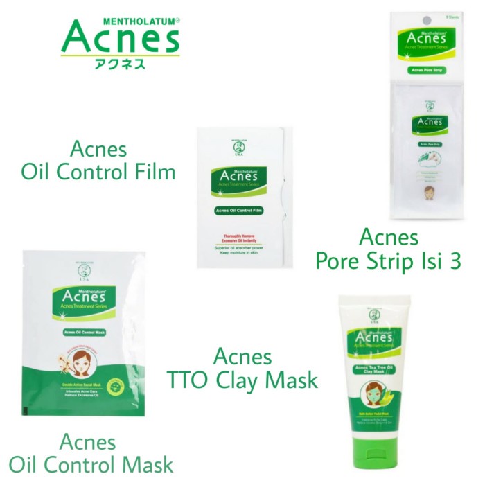 Jual ACNES OIL CONTROL MASK FILM TEA TREE CLAY MASK PORE STRIP - PORE ...