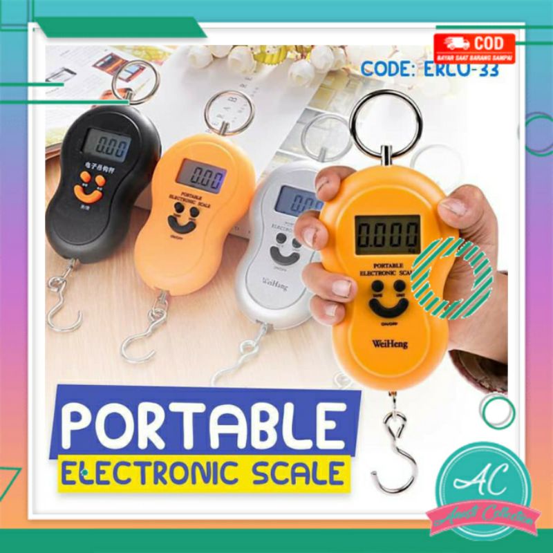 Jual 50kg Timbangan gantung digital elektrik portable ukur timbang ...