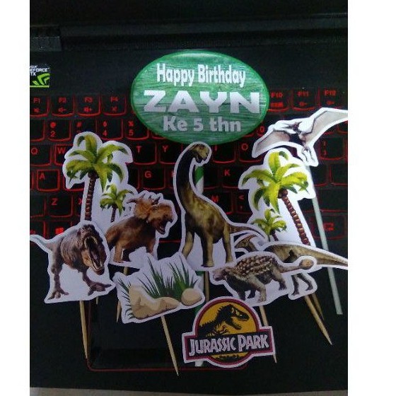 Jual dino dinosaur dinosaurus cake topper hiasan kue | Shopee Indonesia