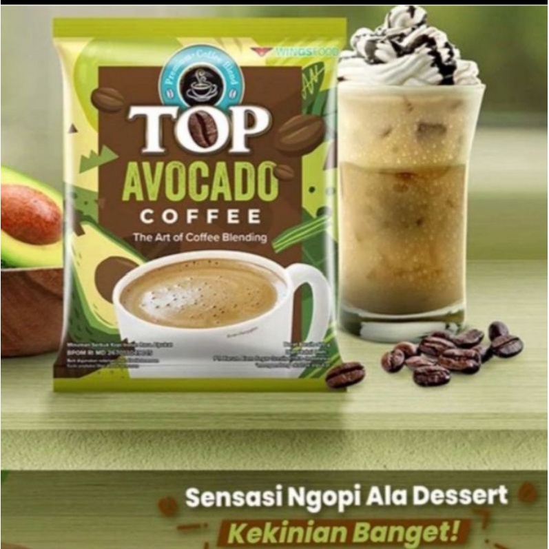 Jual Top Avocado Coffe Sachet Beli 2 sachet gratis 1sachet | Shopee ...