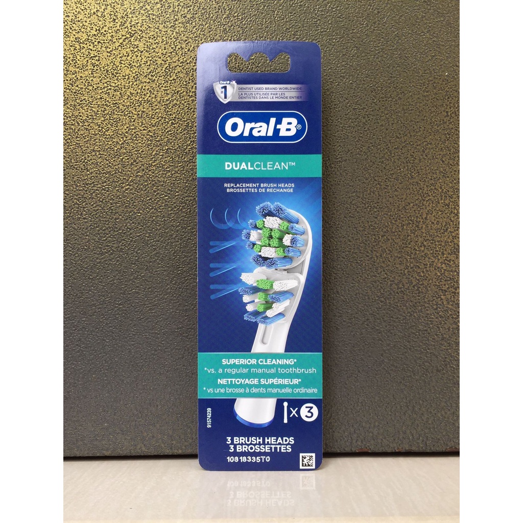 Jual Oral B Replacement Brush Head DUAL CLEAN (set isi 2) | Shopee ...