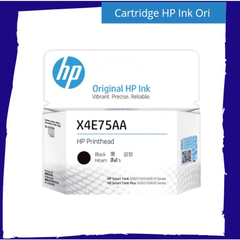 Jual PRINTHEAD BLACK HP SMART TANK 350 450 SERIES X4E75AA NEW ORIGINAL ...