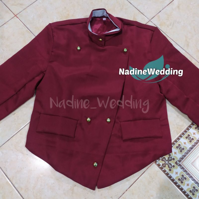 Jual Beskap Solo - Warna Maroon / Beskap Jawa | Shopee Indonesia