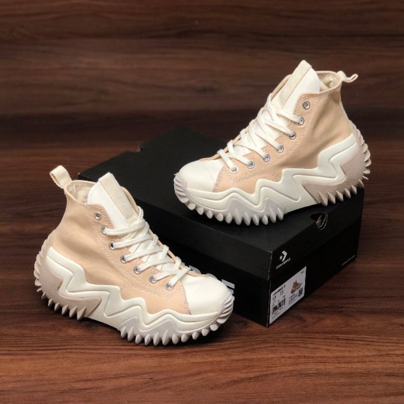 Jual Sepatu Converse Run star hike motion beige | Shopee Indonesia