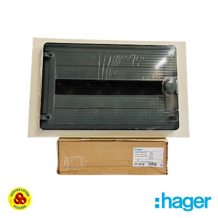 Jual Hager Box MCB 18 Group Inbow Tanam VF118TM Tutup Rata Transparant ...