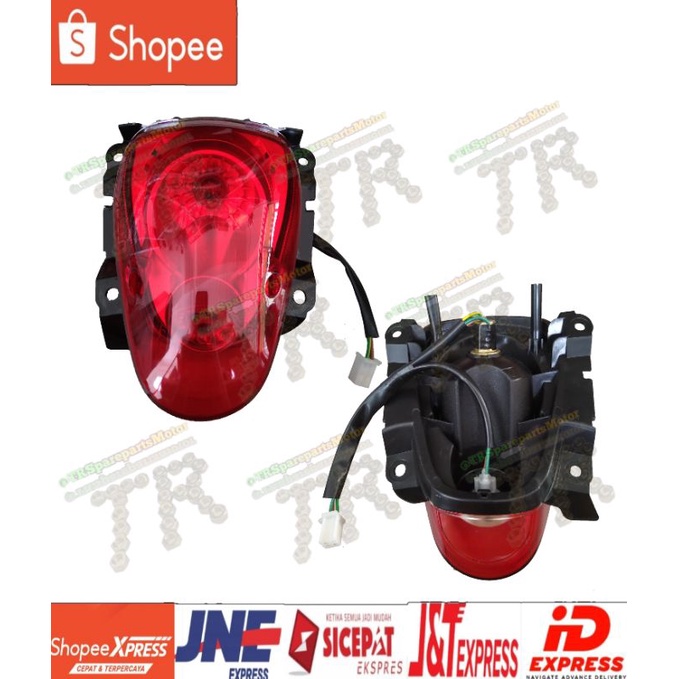Jual Stop assy/Lampu Stop Scoopy Karbu Lengkap Tinggal Pasang | Shopee ...