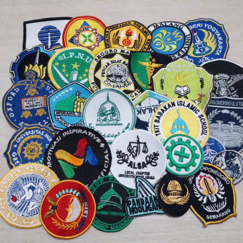 Jual BORDIR CUSTOM EMBLEM LOGO SEKOLAH UNIVERSITAS LEMBAGA | Shopee ...