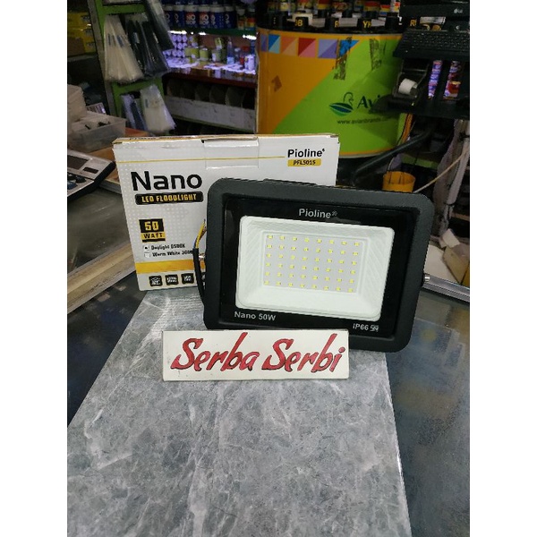 Jual (NANO 50w) Lampu sorot Flood light Led Ip66 waterproof 2450Lm Pioline | Shopee Indonesia