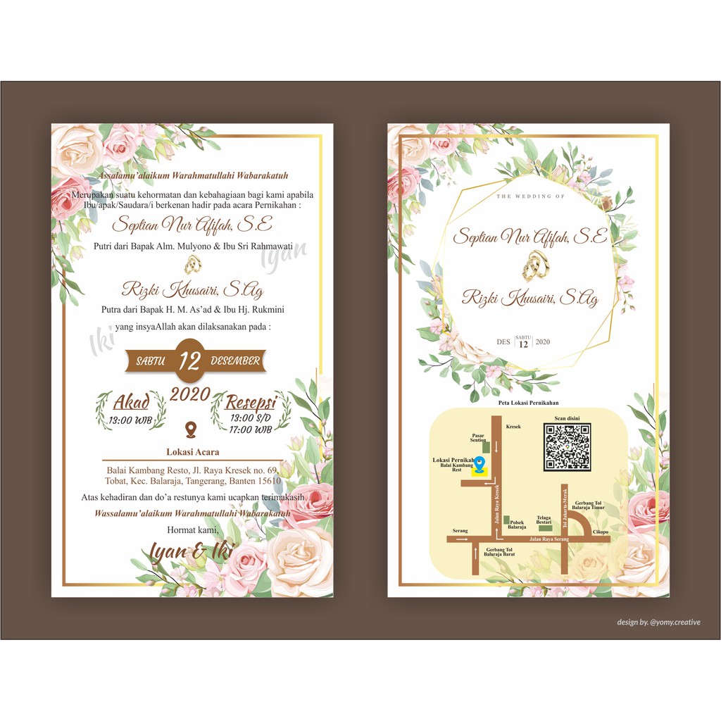 Jual Undangan Pernikahan Simpel | Shopee Indonesia