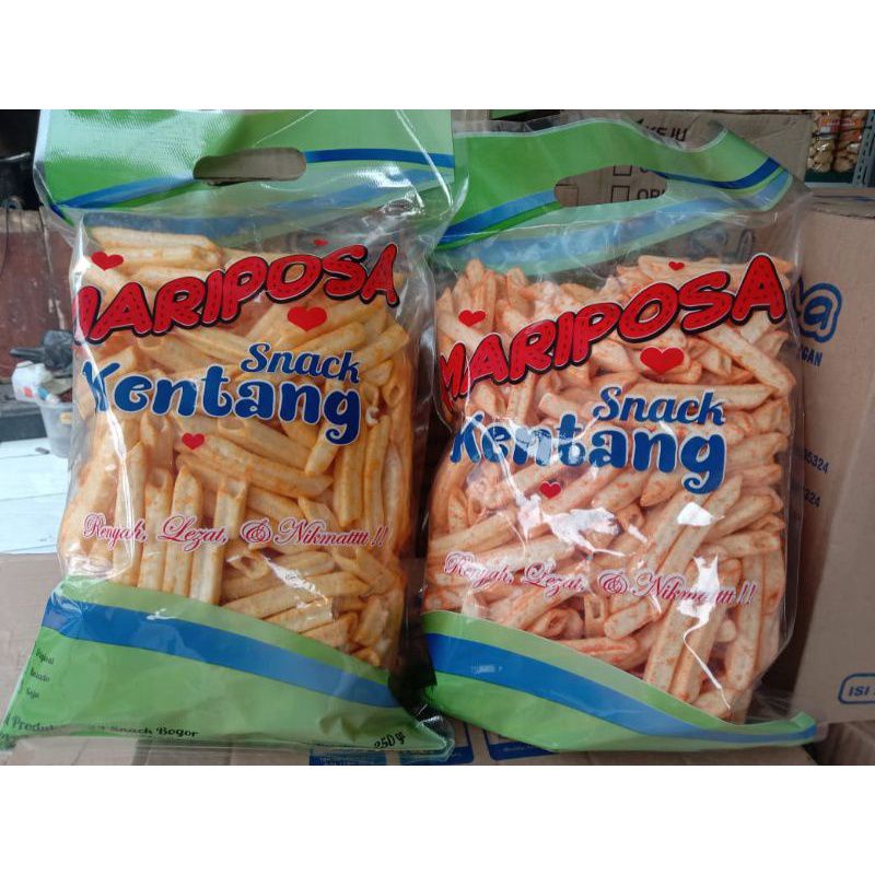 Jual MARIPOSA STICK KENTANG 250GR KEJU/CEMILAN POTATO/MAKANAN RINGAN ...