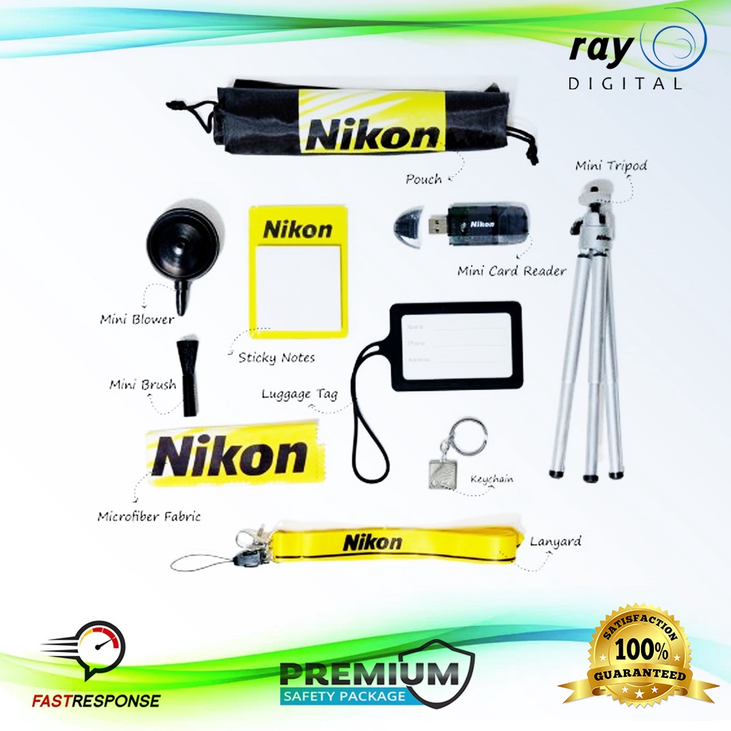 Jual Nikon 10-IN-1 Gift Pack - NIKON 10 IN 1 EXCLUSIVE PACK | Shopee ...