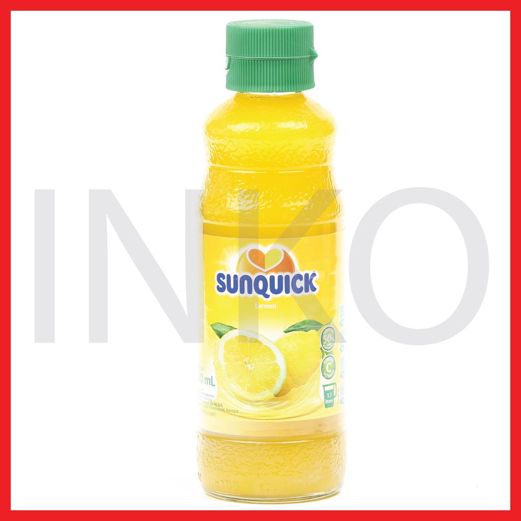 Jual SUNQUICK LEMON SQUASH BUAH LEMON TINGGI VITAMIN C 330ML | Shopee ...