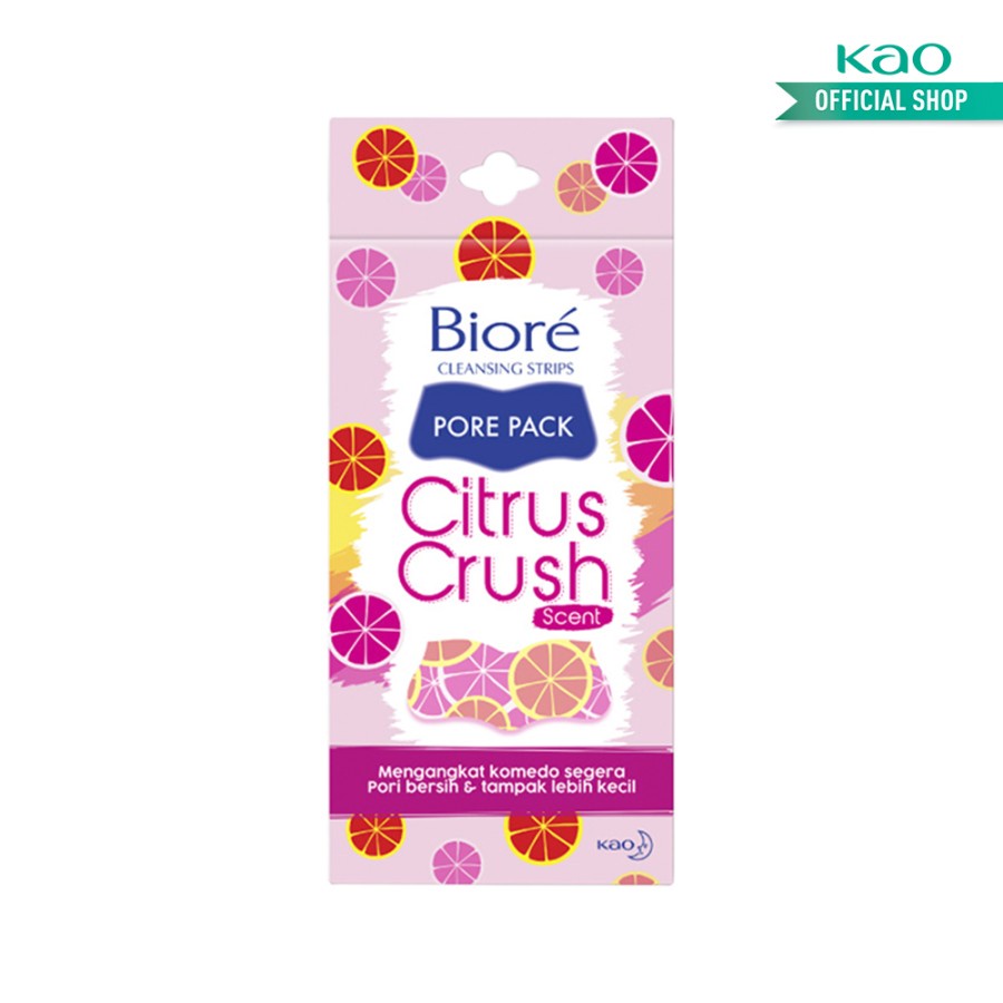 Jual BIORE Pore Pack Citrus Crush 4s 1 Pack Pembersih Pengangkat Komedo ...