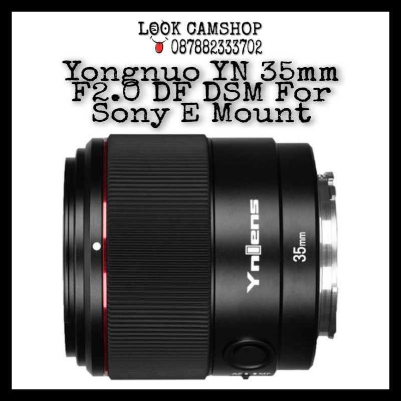 Jual Lensa Kamera Mirrorless Yongnuo YN 35mm 35 mm F2.0 DF DSM Lens For ...