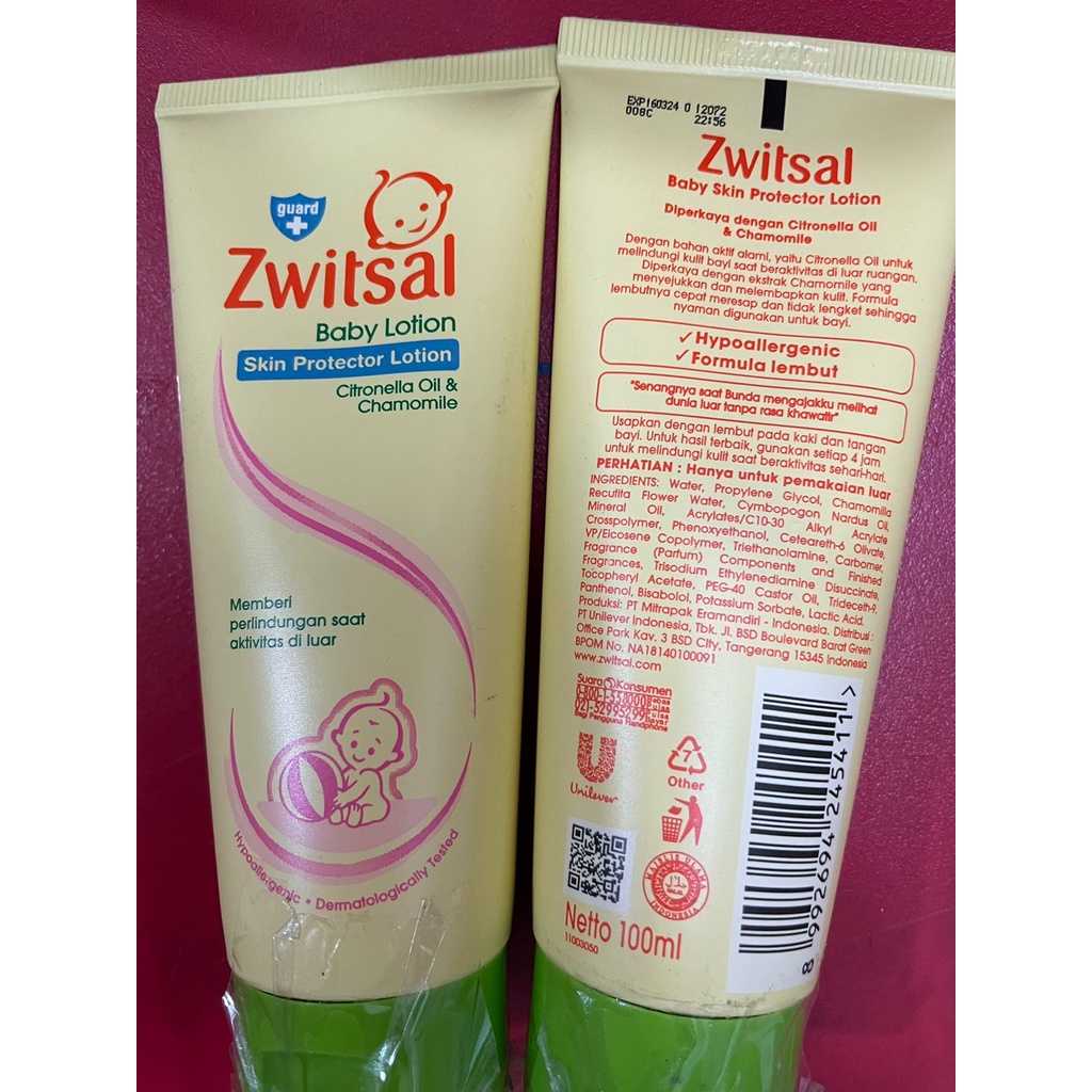 Jual ZWITSAL BABY LOTION SKIN PROTECTOR 100ML | Shopee Indonesia