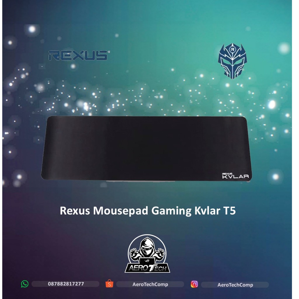 Jual Rexus Mousepad Gaming Kvlar T5 | Shopee Indonesia