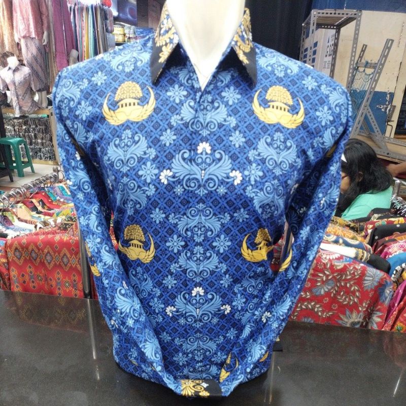 Jual KORPRI TERBARU PRIA PURING HERO KERAH HITAM UJUNG LENGAN HITAM | Shopee Indonesia