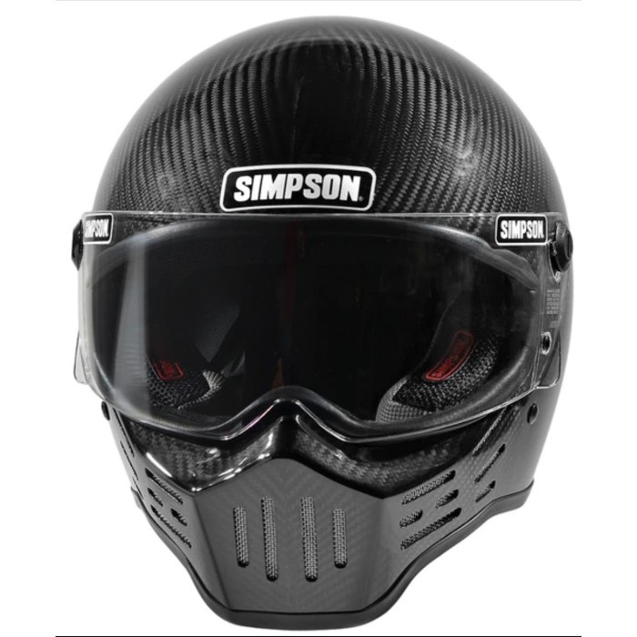Jual SIMPSON M30 BANDIT GLOSS CARBON HELM FULL FACE HELM CLASSIC ...