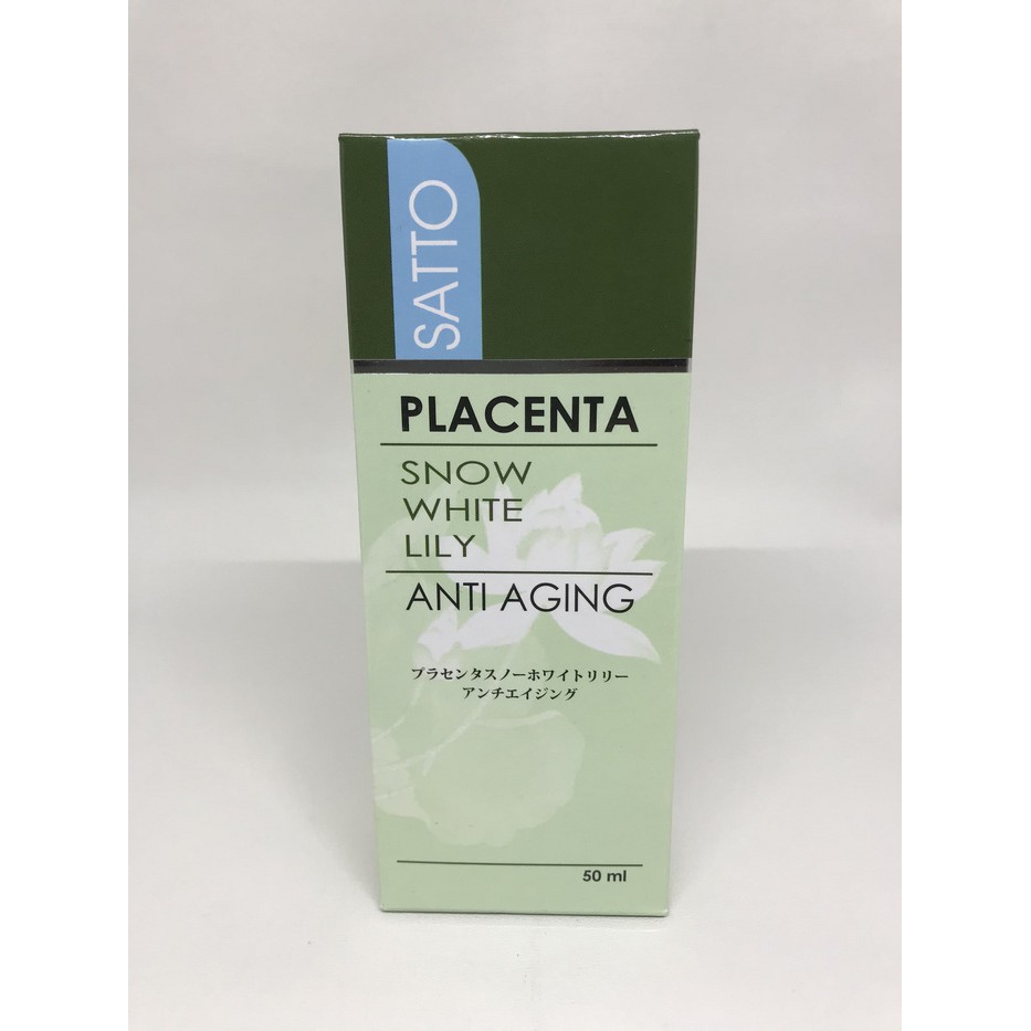 Jual satto placenta snow white lily anti aging | Shopee Indonesia