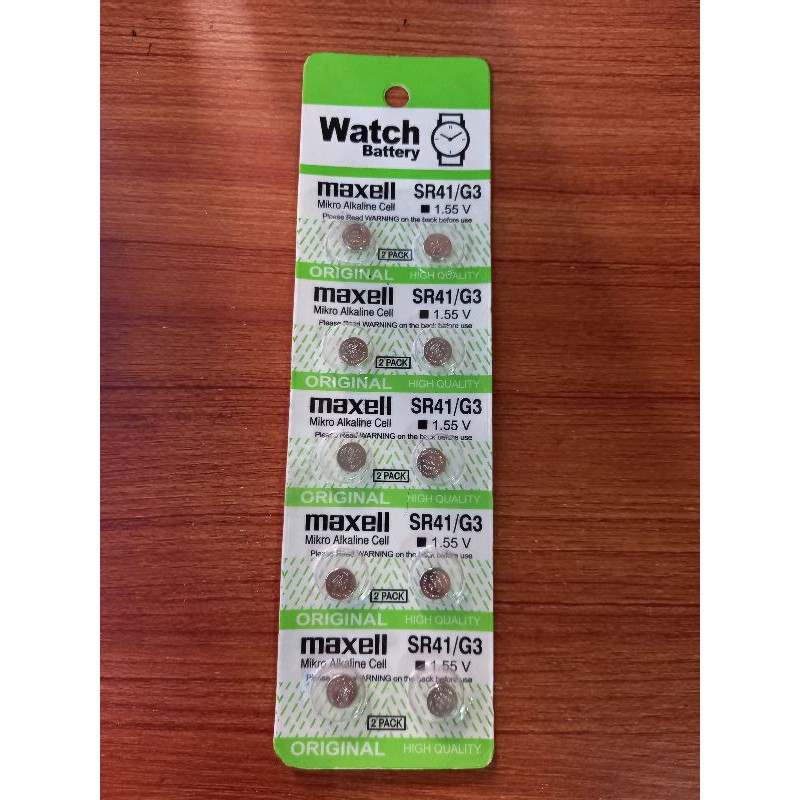 Jual Baterai Kancing AG3 / LR41 (1 papan = 10 pcs) | Shopee Indonesia