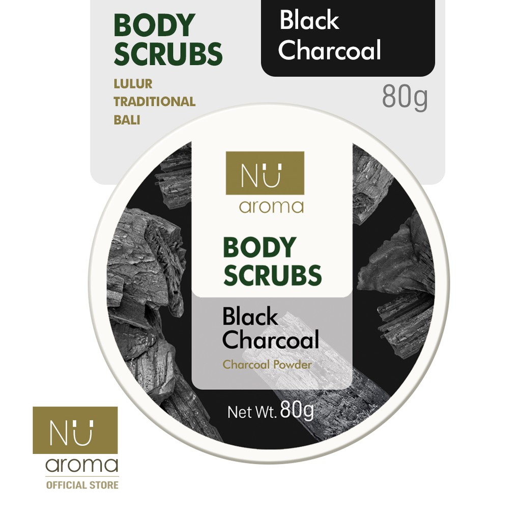 Jual Nu Aroma Body Scrub / Lulur Black Charcoal | Shopee Indonesia