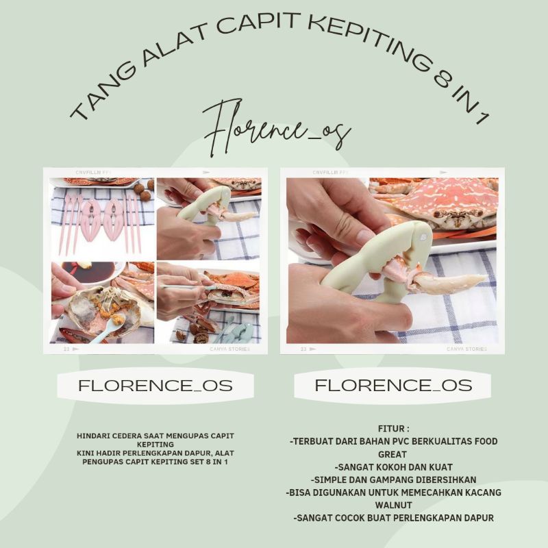 Jual TANG ALAT CAPIT KEPITING 8 IN 1 | Shopee Indonesia
