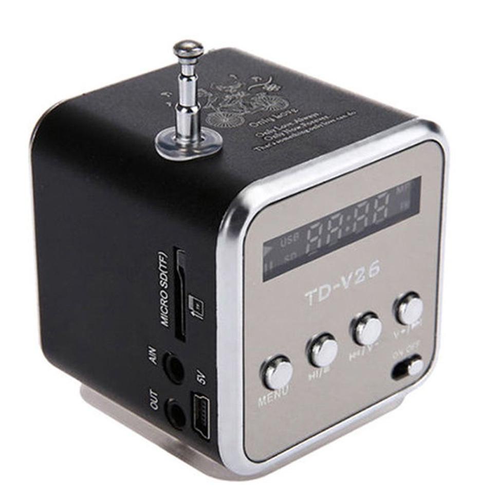 Jual Speaker Portable Mini Fm Radio Mp3 Support Memory Card | Shopee ...