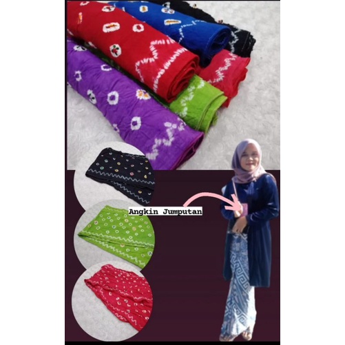 Jual kain Angkin kebaya Jumputan original Handmade | Shopee Indonesia