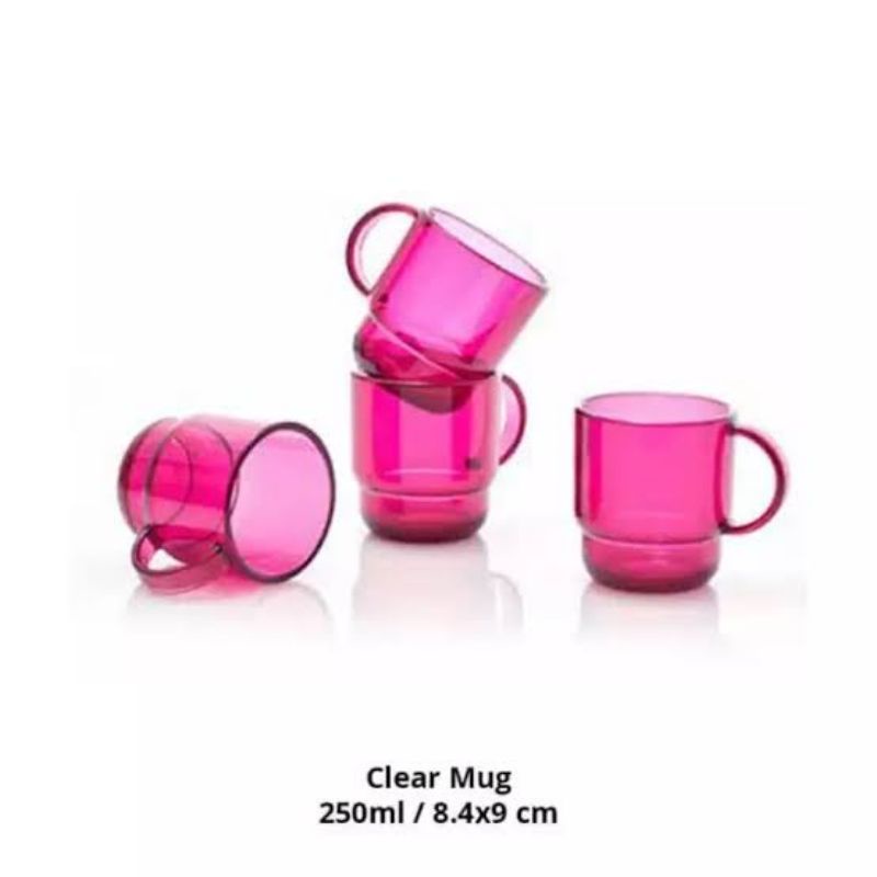 Jual Cangkir Crystal Clear Mug Purple Tupperware (1 pcs) | Shopee Indonesia