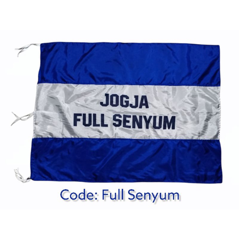 Jual Mini Flag Jogja Full Senyum Biru Putih Biru (Ukuran 94cm x 62cm ...