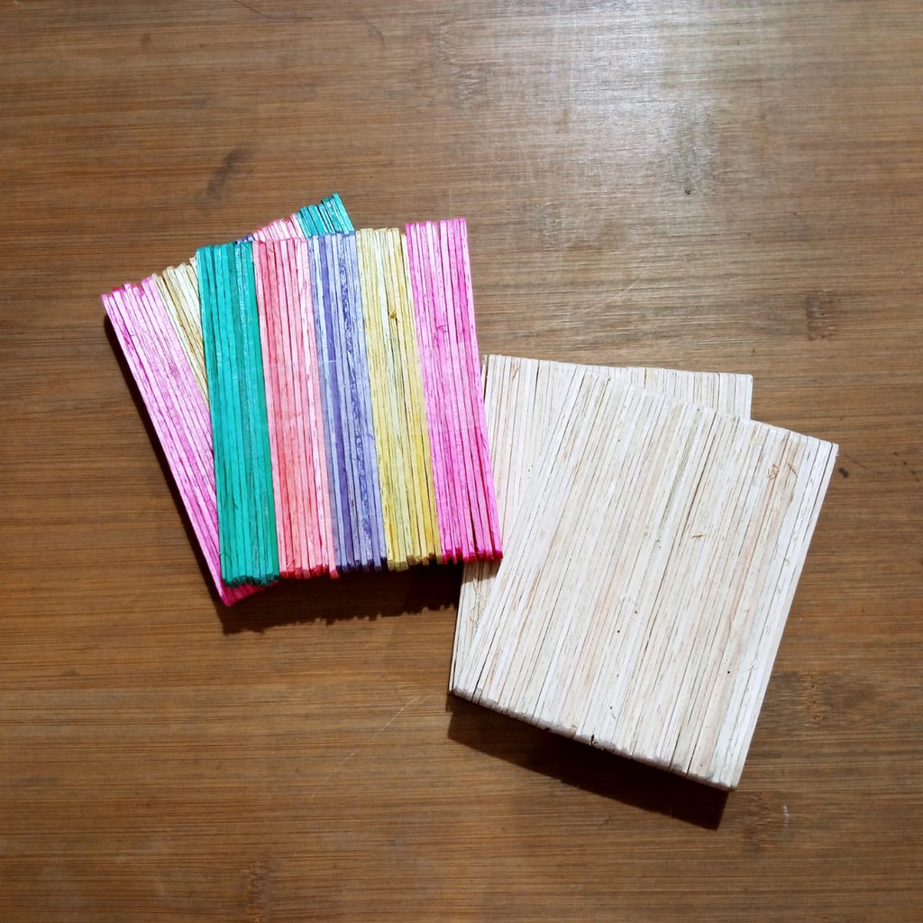 Jual STIK ES KAYU PUTIH DAN WARNA/KAYU ES KRIM | Shopee Indonesia