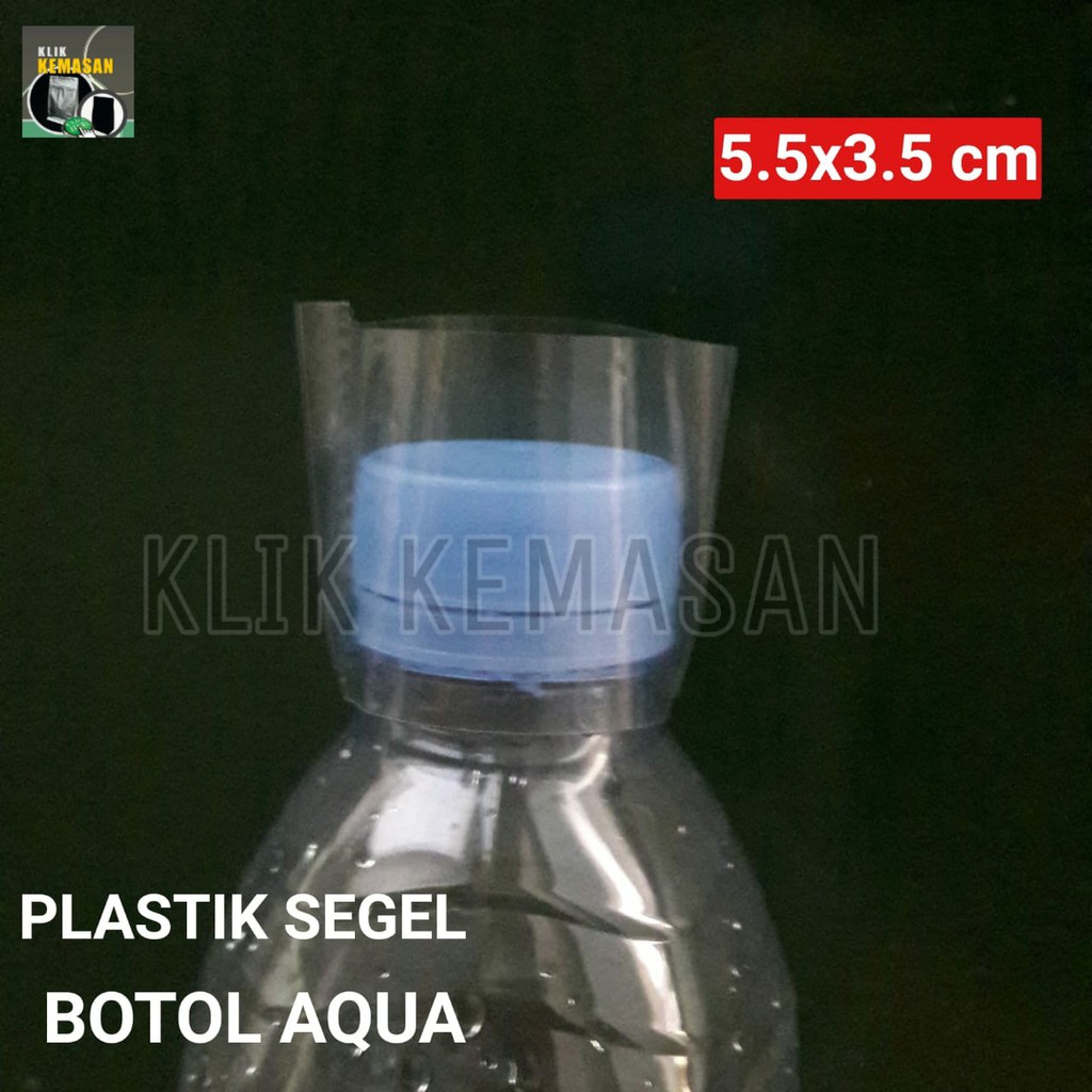 Jual 300 PCS PLASTIK SEGEL BOTOL AQUA KECAP SIRUP TRANSPARAN/PLASTIK ...