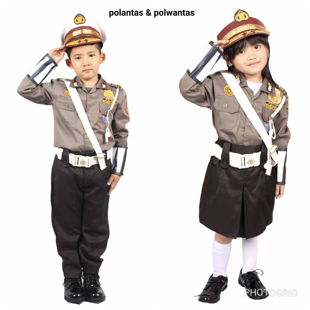 Jual Seragam Polantas Anak/Kostum Polantas Cilik/Baju Polisi Anak Umur ...
