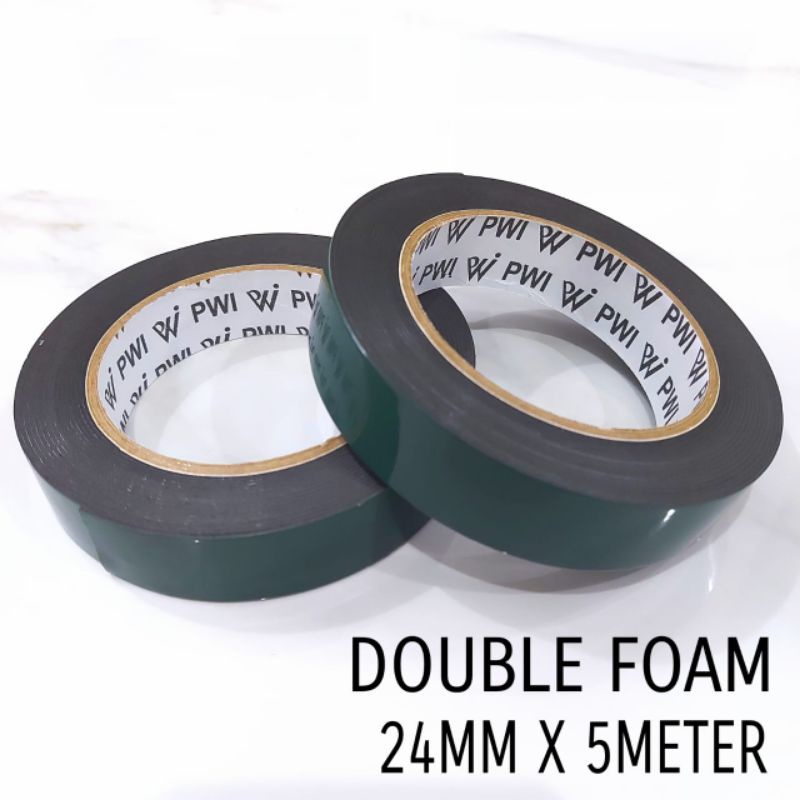Jual Double Foam Tape 24mm x 5meter | Shopee Indonesia