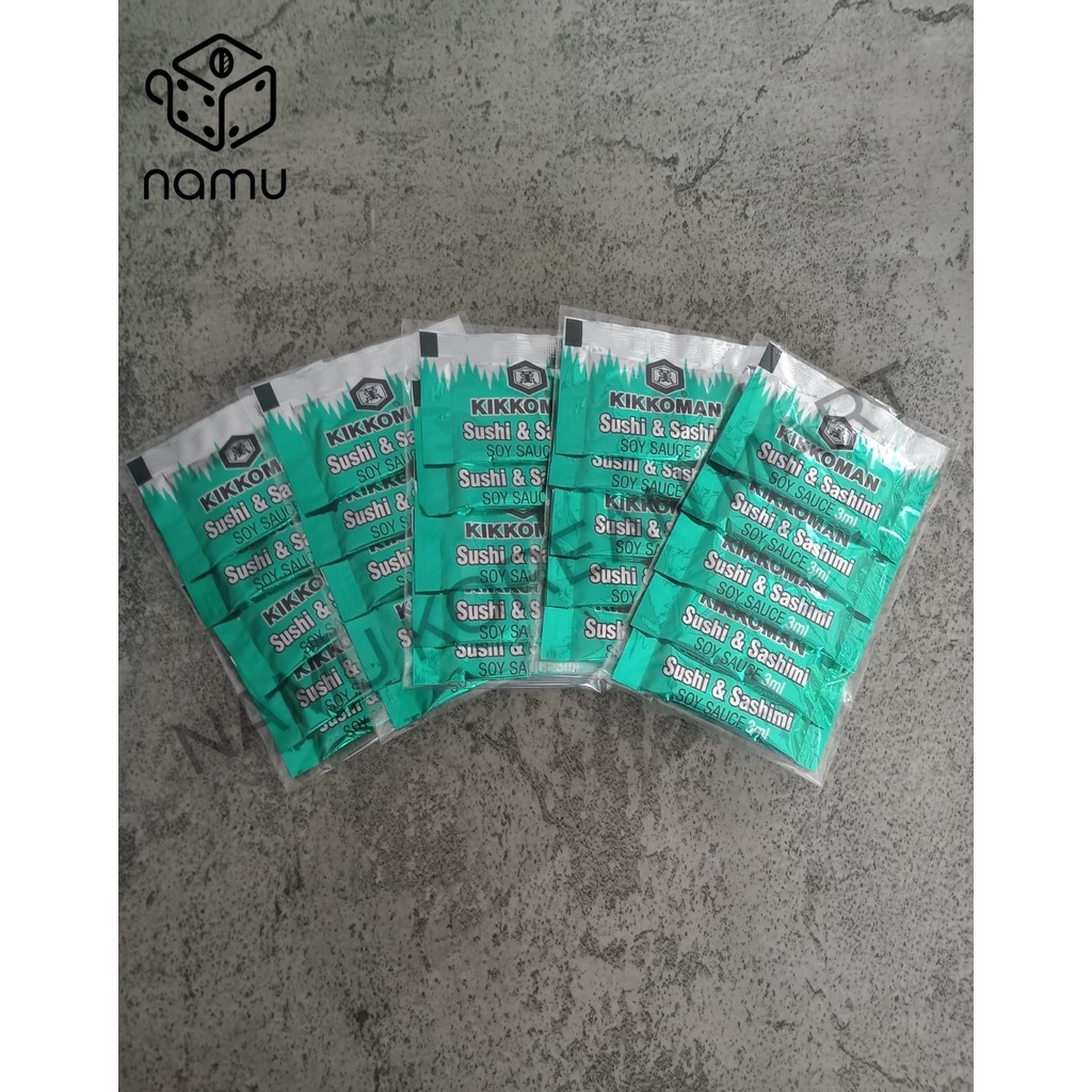 Jual Kikkoman Soy Sauce For Sushi & Sashimi Sachet Shoyu 3ml ...