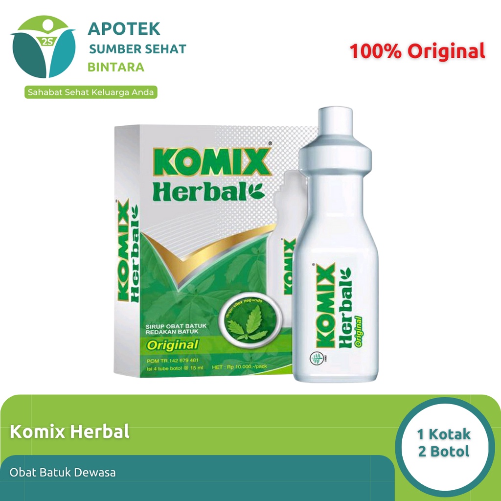 Jual Komix Herbal Sirup 1 Box 4 Botol | Shopee Indonesia