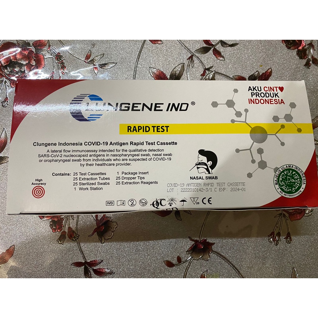 Jual CLUGENE Lugene IND Rapid Swab Antigen Nasal Lot Terbaru | Shopee ...