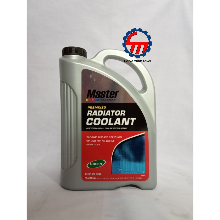 Jual Air Radiator Coolant Master Hijau 4 Liter | Shopee Indonesia