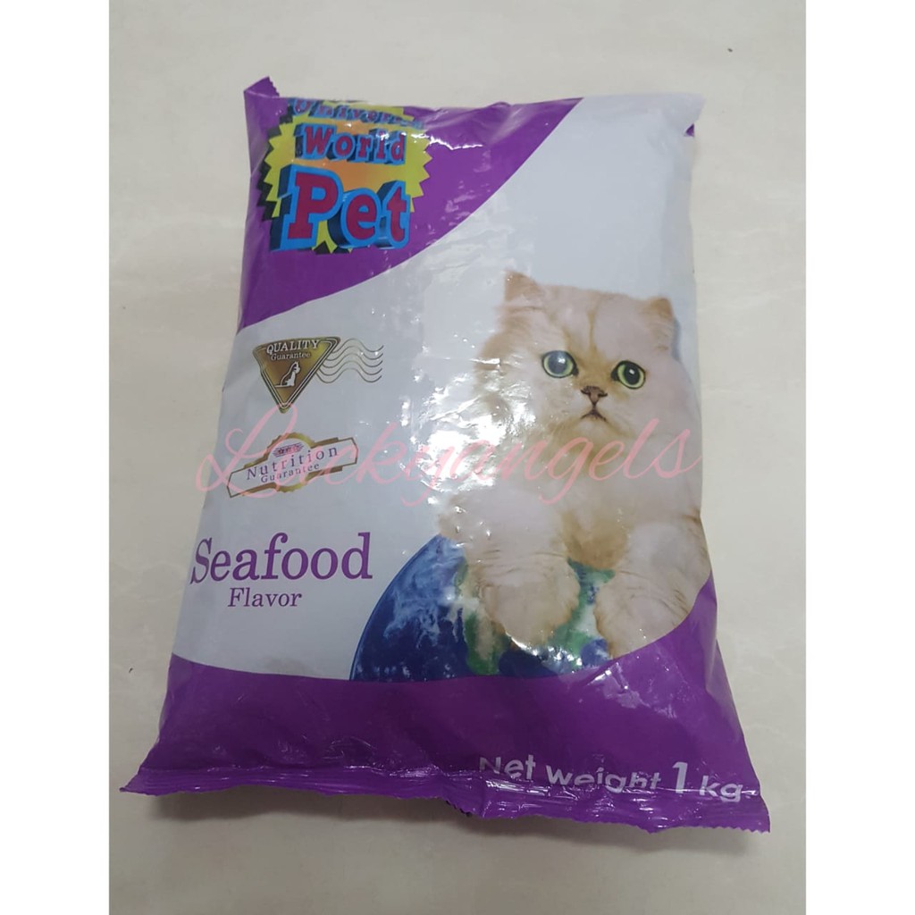 Jual CAT FOOD UNIVERSAL CAT FOOD SEAFOOD 1KG FRESHPACK / MAKANAN KUCING ...
