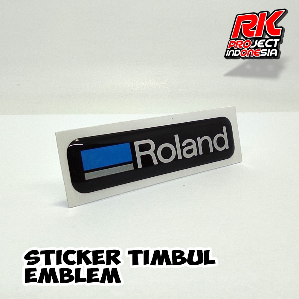 Jual ROLAND Sticker Timbul Emblem Resin Lentur | Shopee Indonesia
